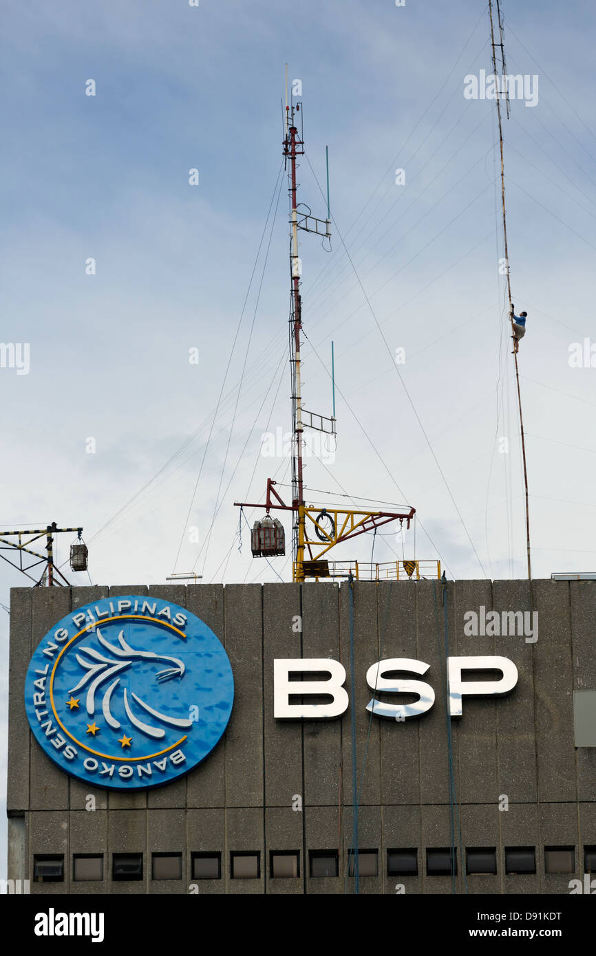 Exterior Facade of the Central Bank BSP in Manila, Philippines Stock ...