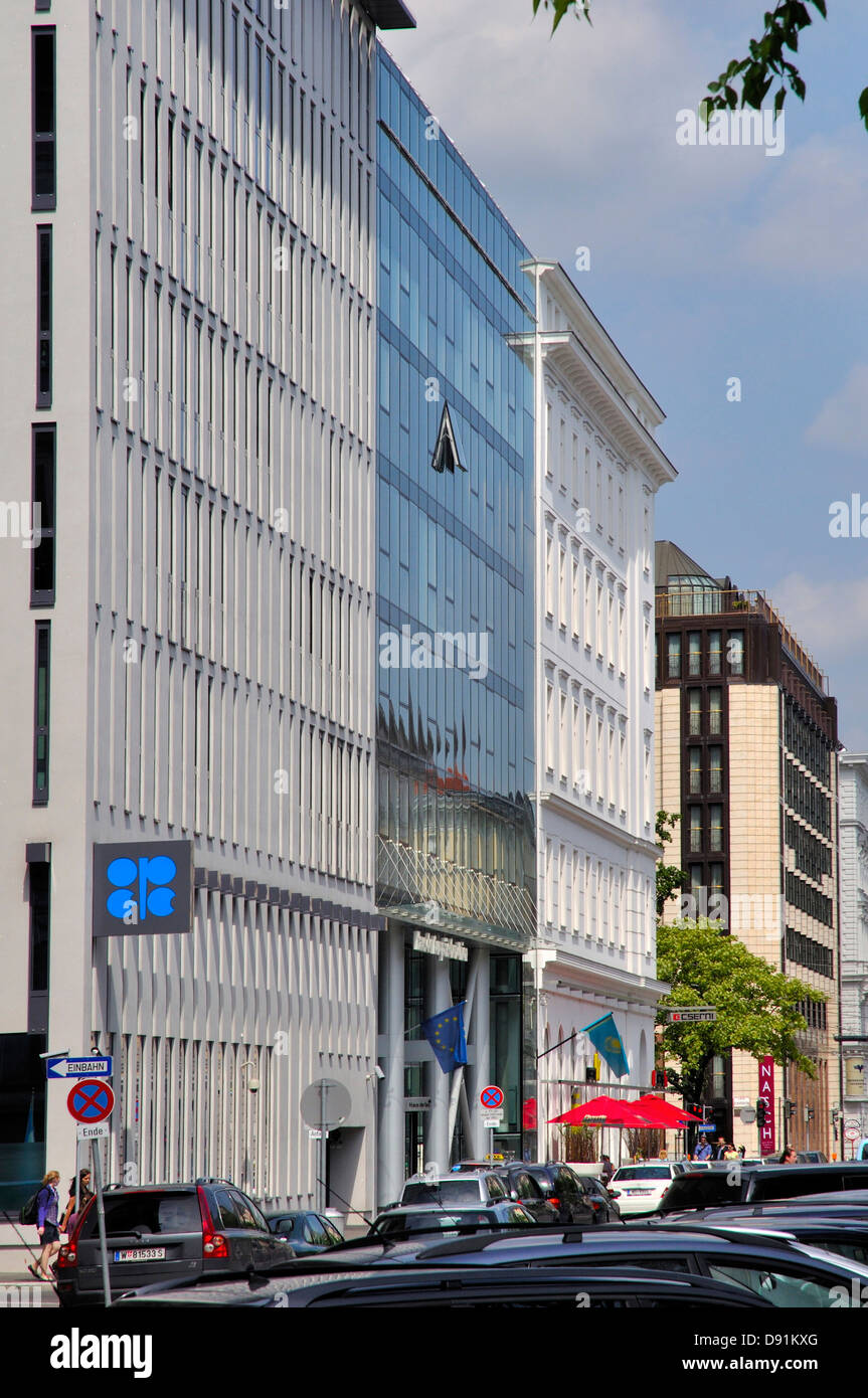 OPEC headquarters in Vienna and house of the European Union Stock Photo ...