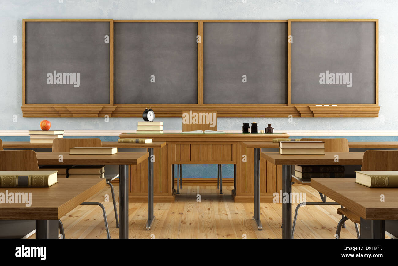 Classroom vintage hi-res stock photography and images - Alamy