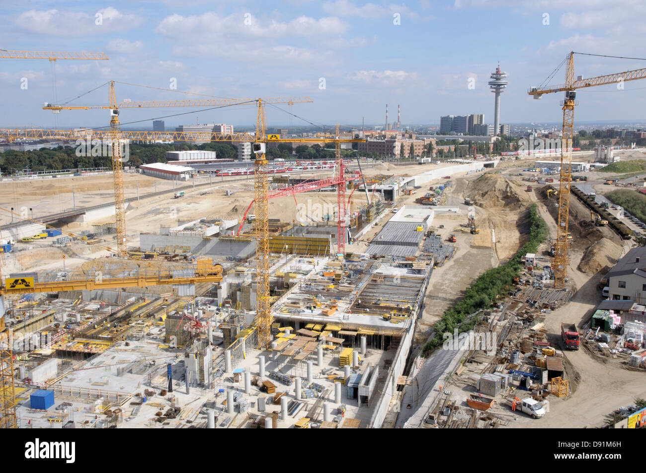 Vienna Central Station construction site Stock Photo - Alamy