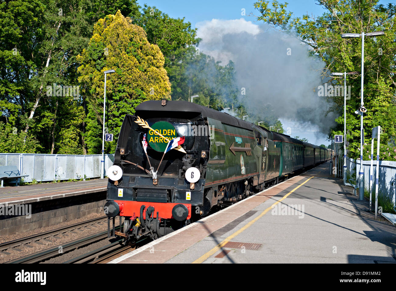 Golden arrow steam train hi-res stock photography and images - Alamy