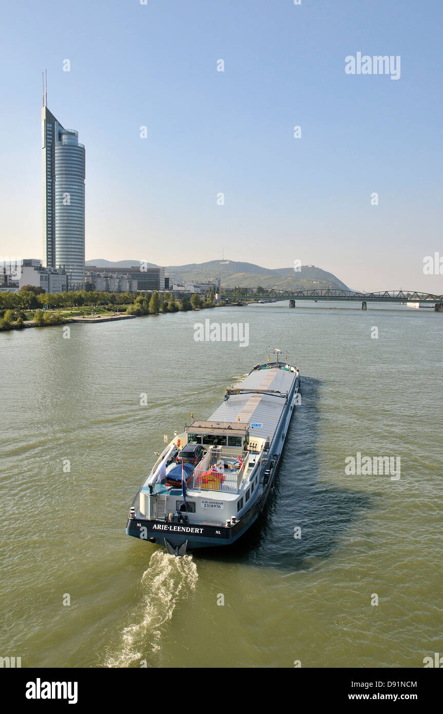 Ship on the Danube in Vienna Stock Photo - Alamy