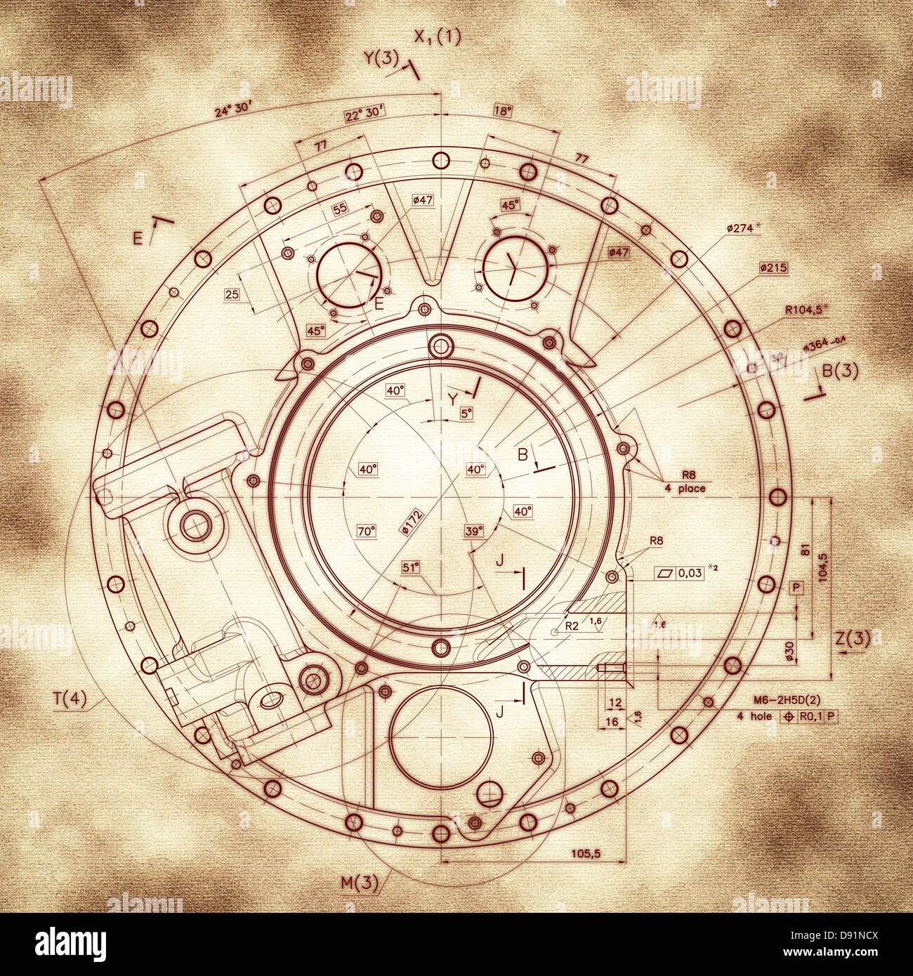 Internal combustion engine drawing hi-res stock photography and images ...