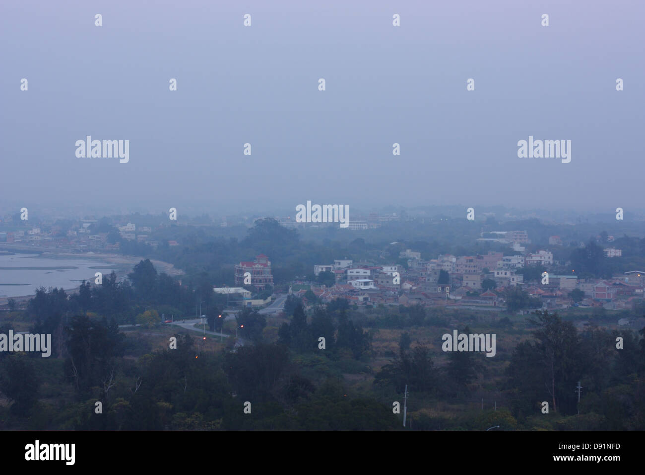 View of Shuitou Village from Maoshan Tower. Kinmen County, Taiwan Stock ...