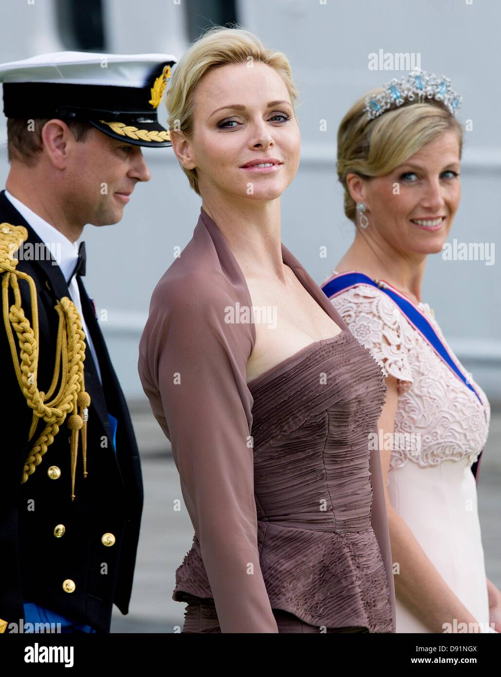 Stockholm, Sweden. 8th June, 2013. Princess Charlene of Monaco, Prince ...