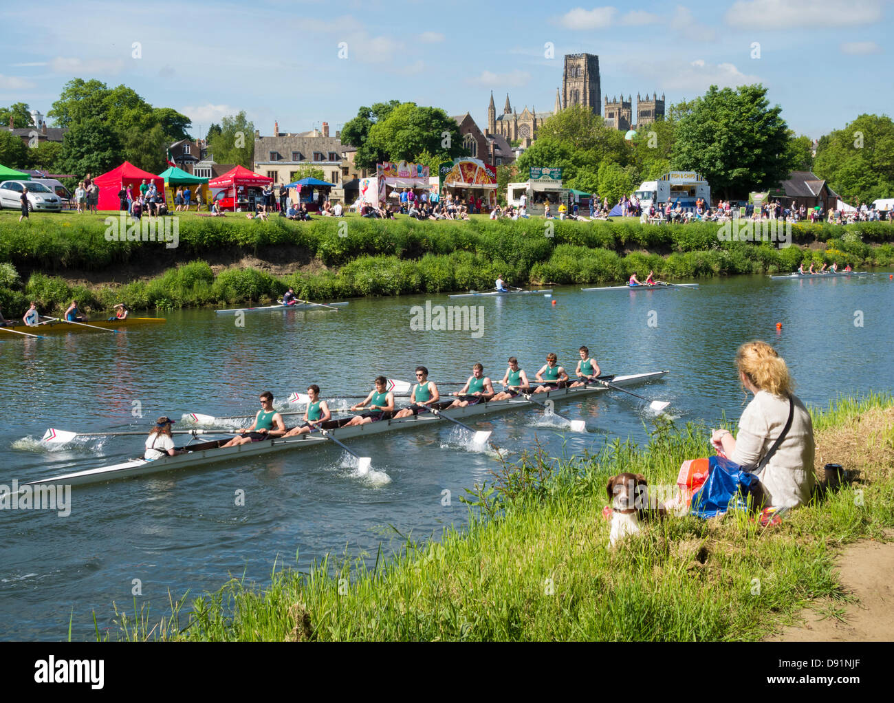 Durham rowing Regatta, Durham, England, UK Stock Photo - Alamy