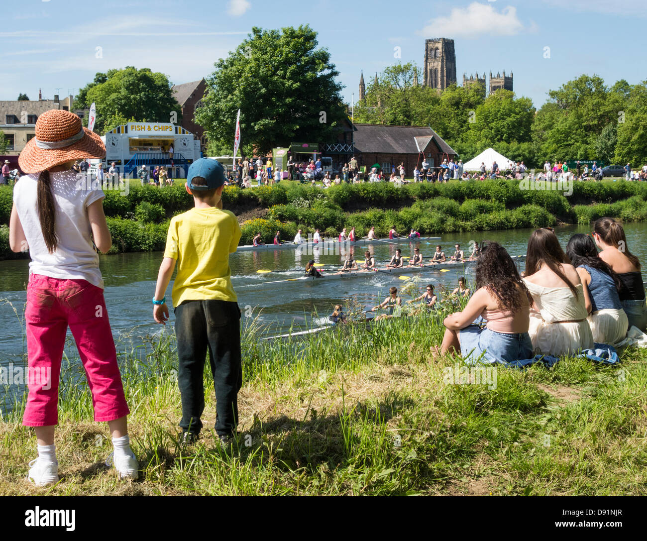 Durham rowing Regatta, Durham, England, UK Stock Photo - Alamy