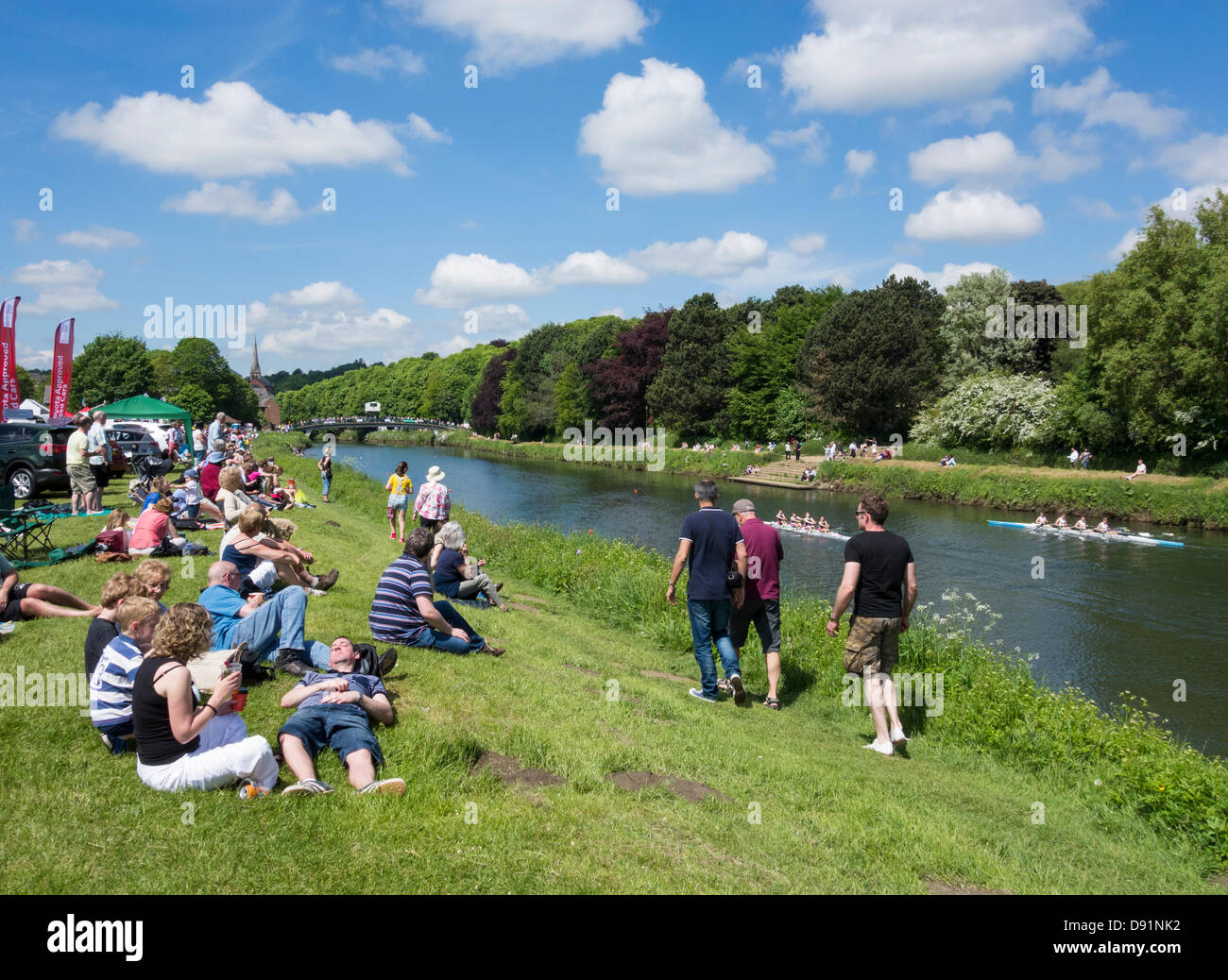 Durham rowing Regatta, Durham, England, UK Stock Photo - Alamy