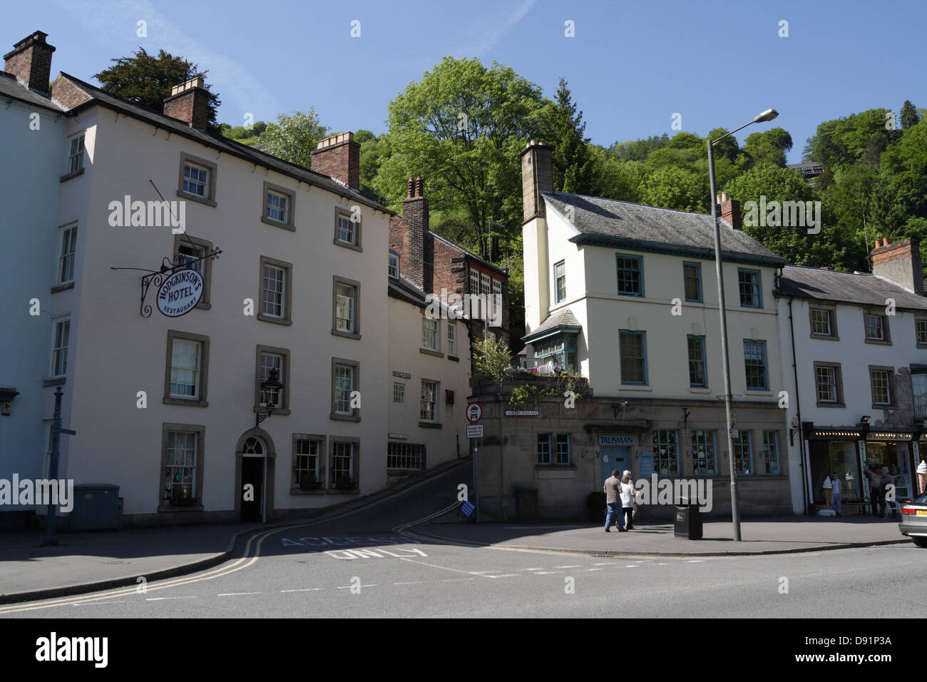 Matlock Bath in Derbyshire England, Georgian buildings Stock Photo - Alamy