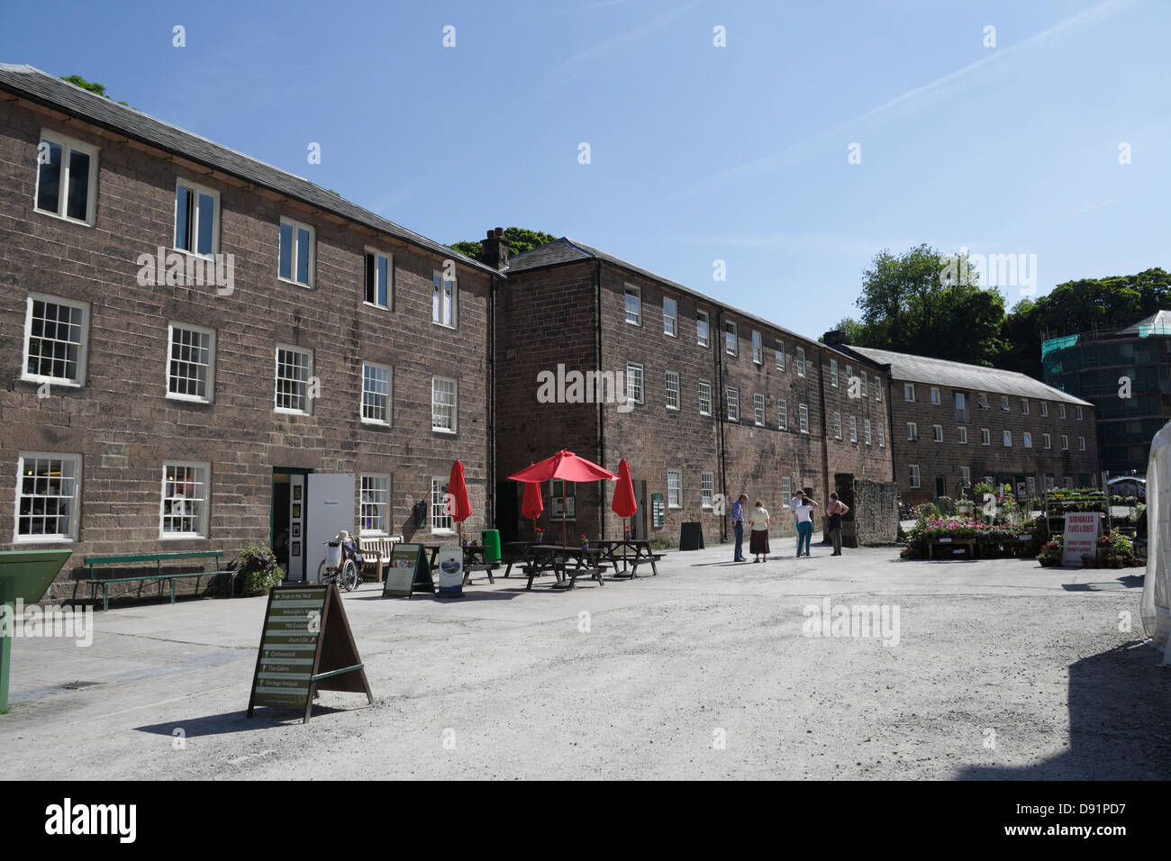 Restored mill buildings derbyshire uk hi-res stock photography and ...