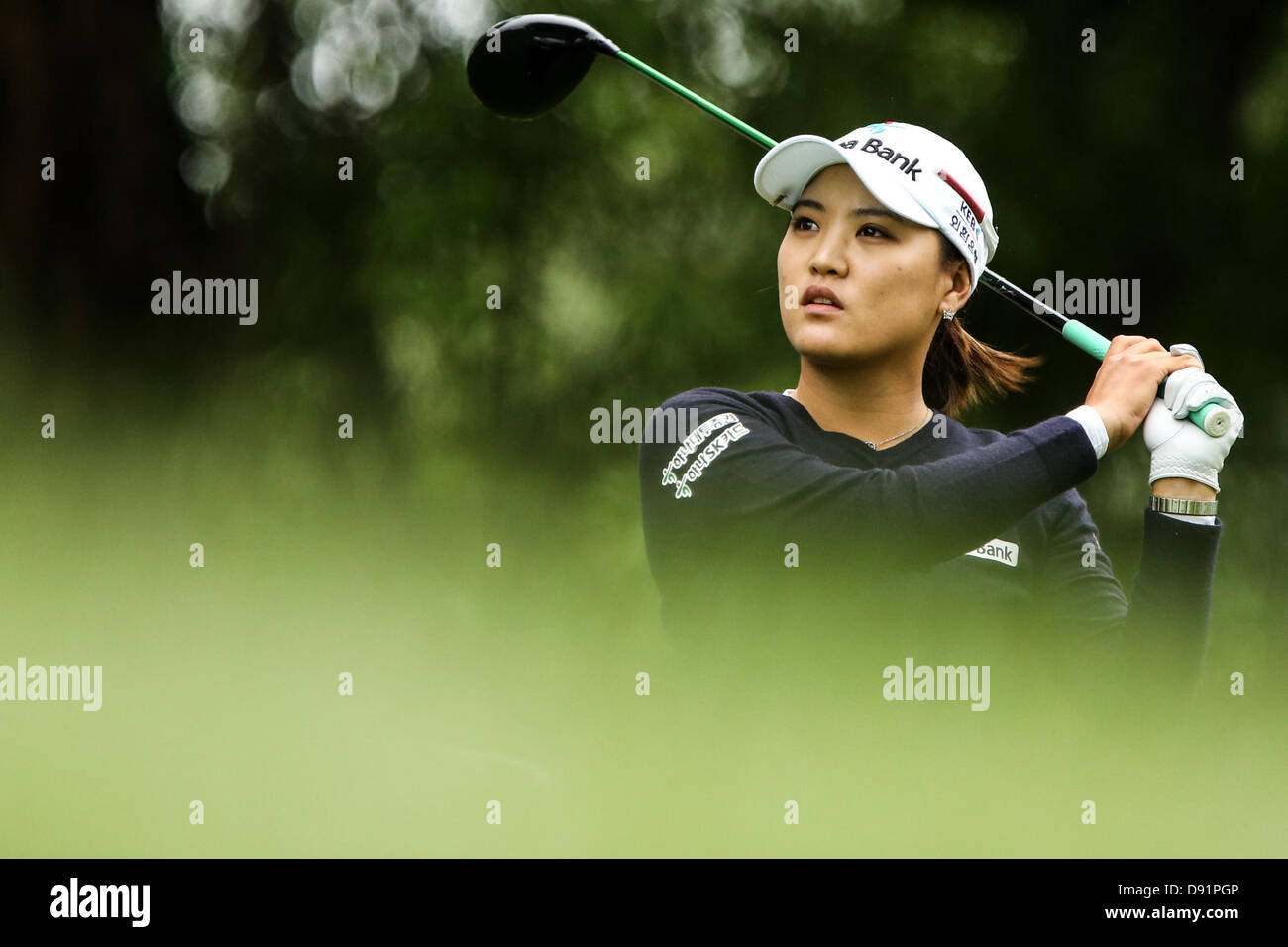 Pittsford, New York, USA. 8th June, 2013. South Korean So Yeon Ryu tees ...