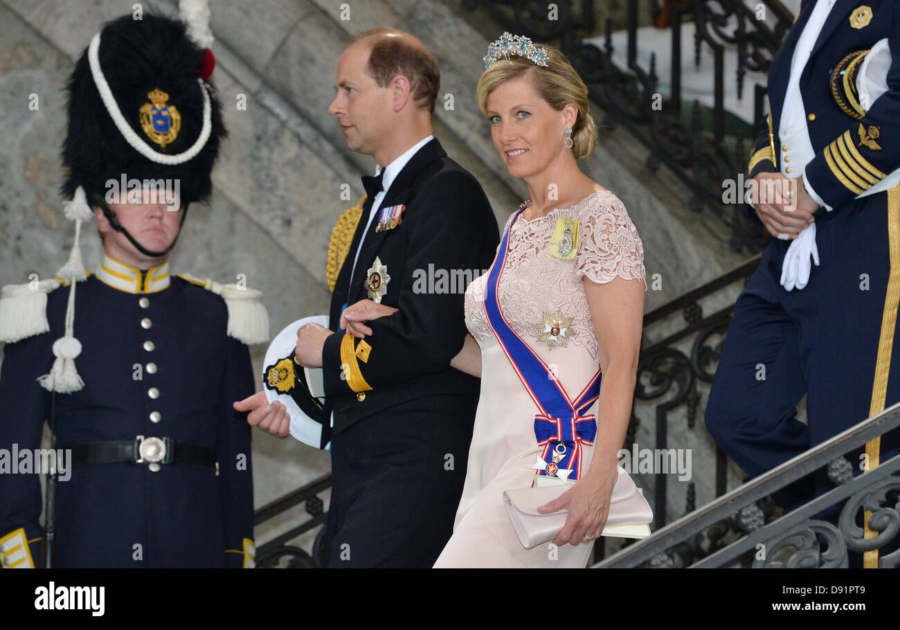 Stockholm, Sweden. 8th June, 2013. Prince Edward and Sophie Countess of ...