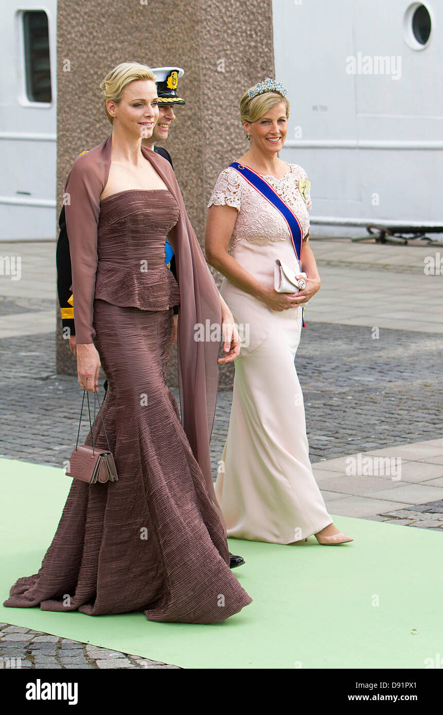 Stockholm, Sweden. 8th June, 2013. Princess Charlene of Monaco (L-R ...
