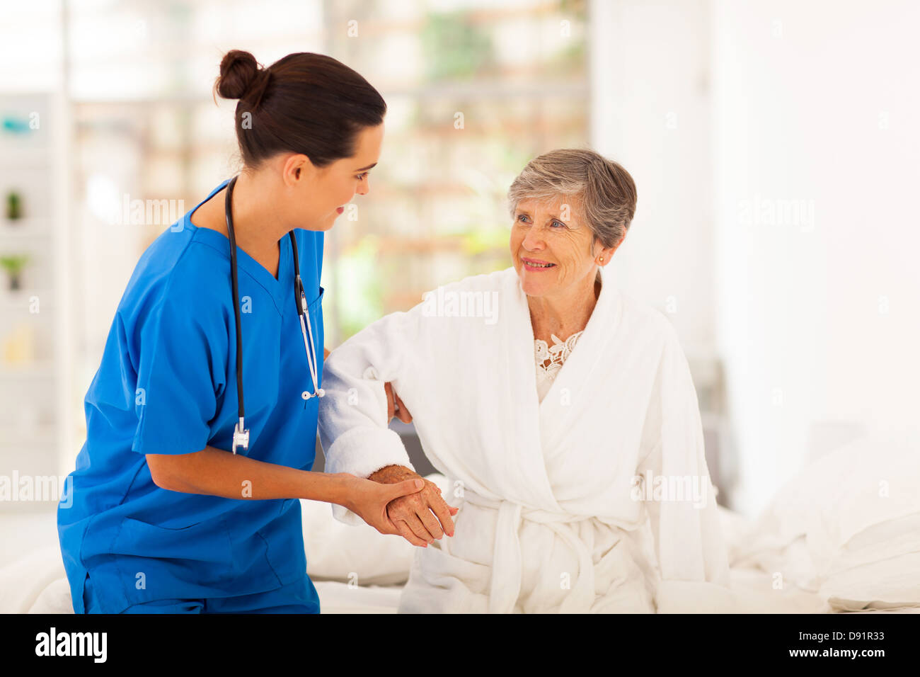 White old lady getting healthcare hi-res stock photography and images ...