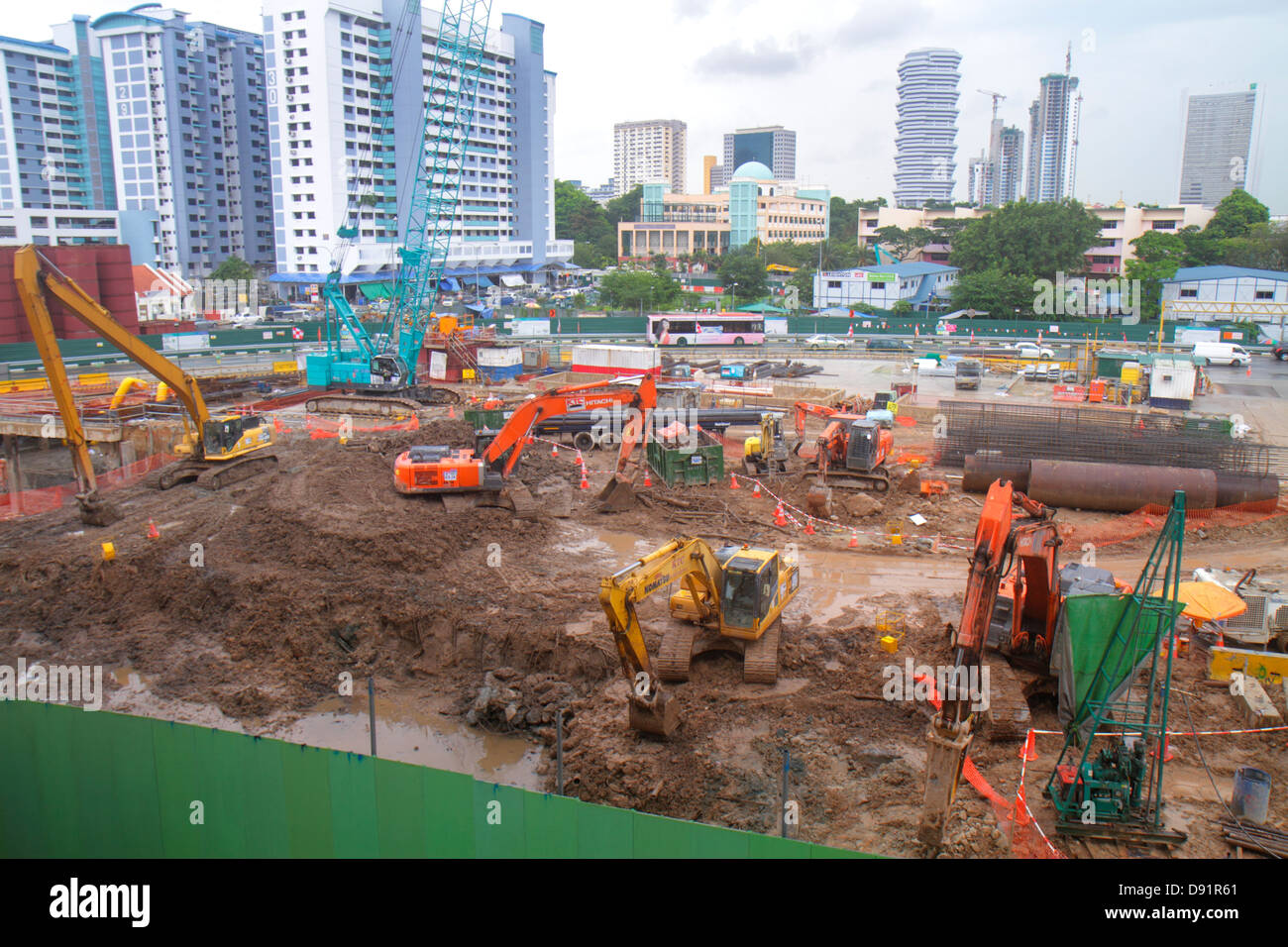 Mrt singapore construction hi-res stock photography and images - Alamy