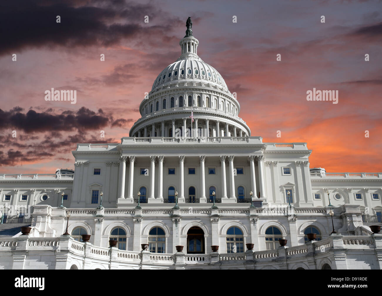 US Capitol building with sunrise sky in Washington DC Stock Photo - Alamy