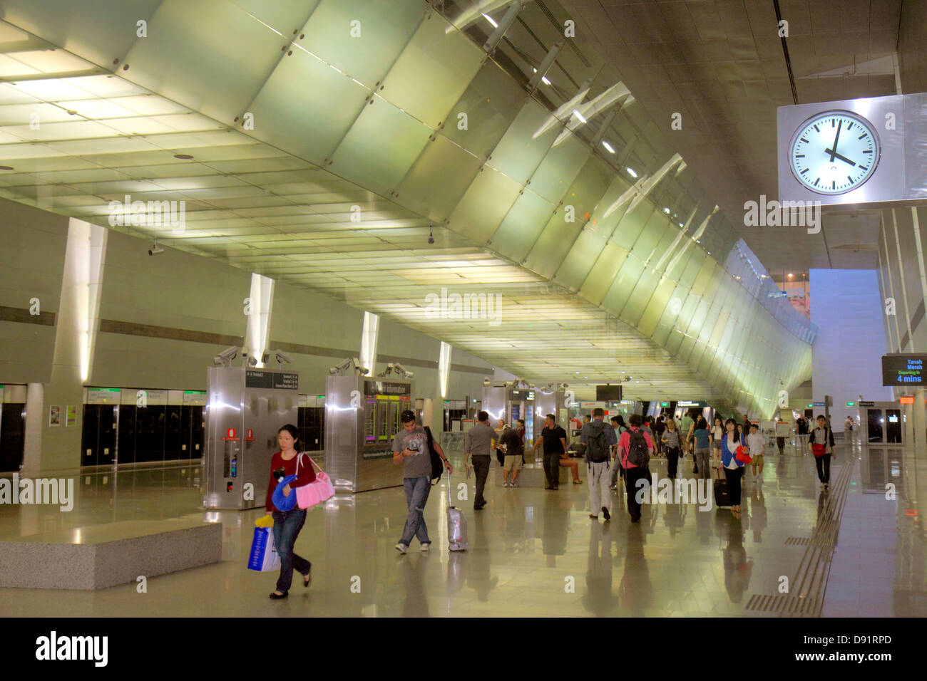 Singapore,Changi Airport MRT Station,East West Line,subway train,public ...