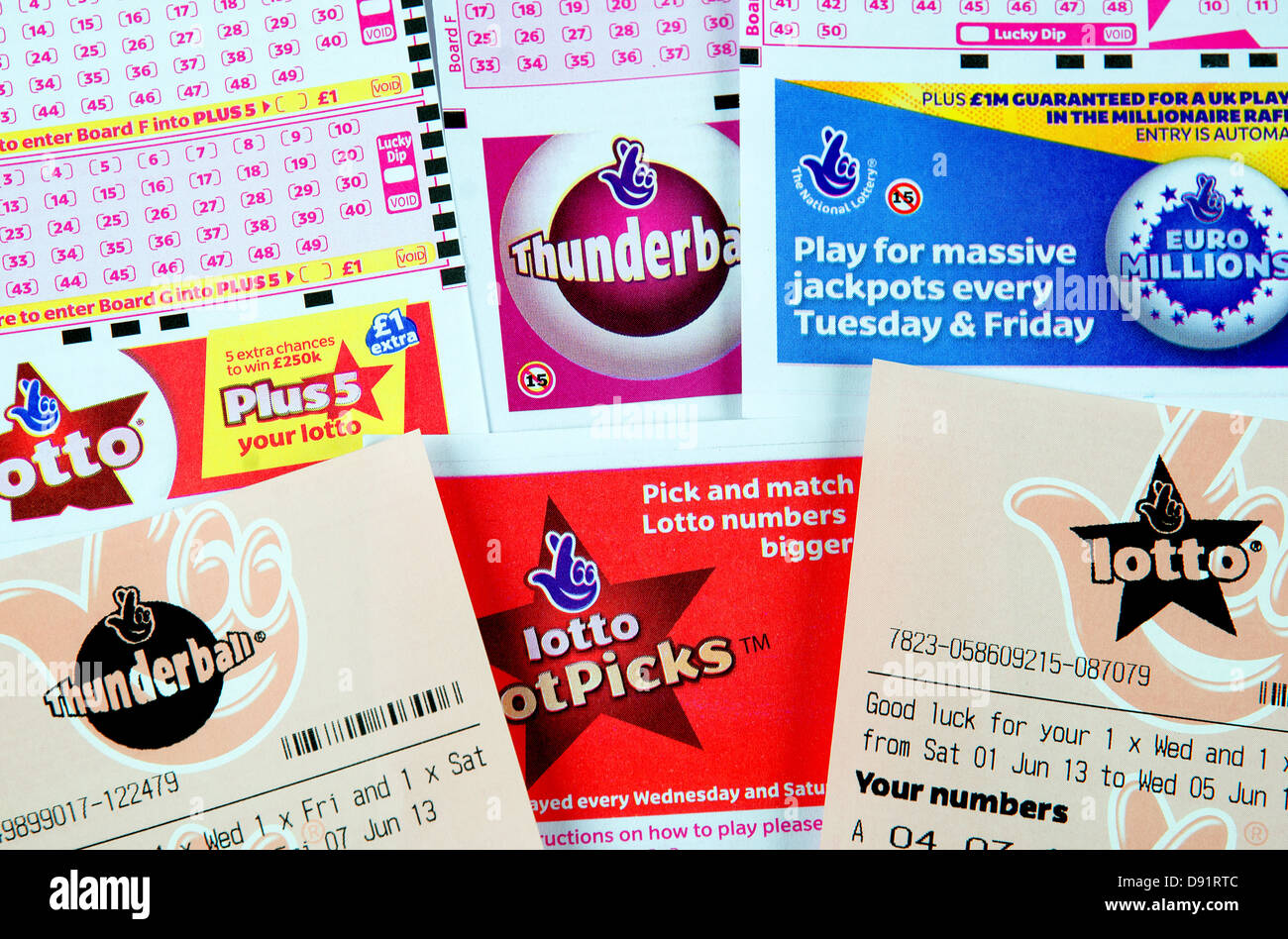 Lottery tickets hi-res stock photography and images - Alamy