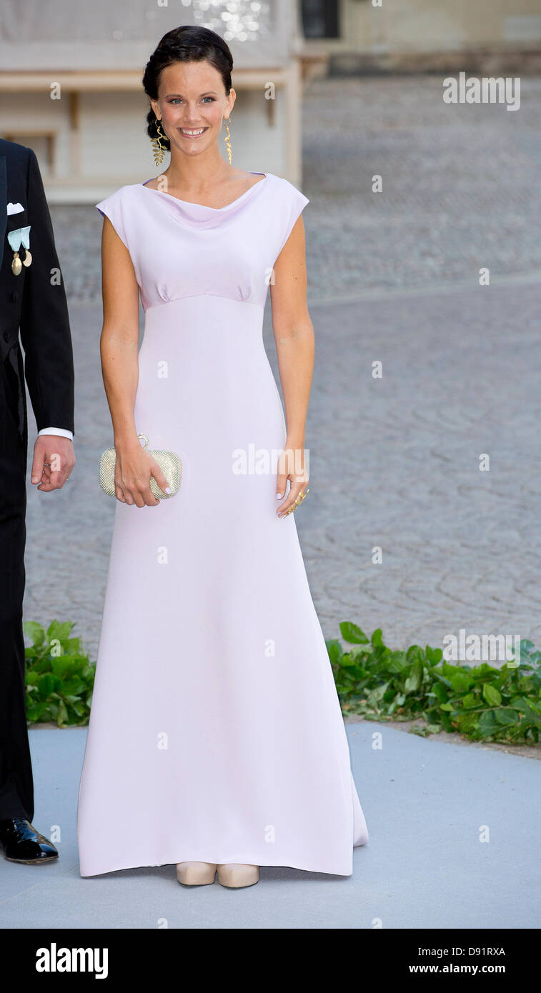 Stockholm, Sweden. 8th June, 2013. Swedish model Sofia Hellqvist, fiancee of Prince Carl Philip ...