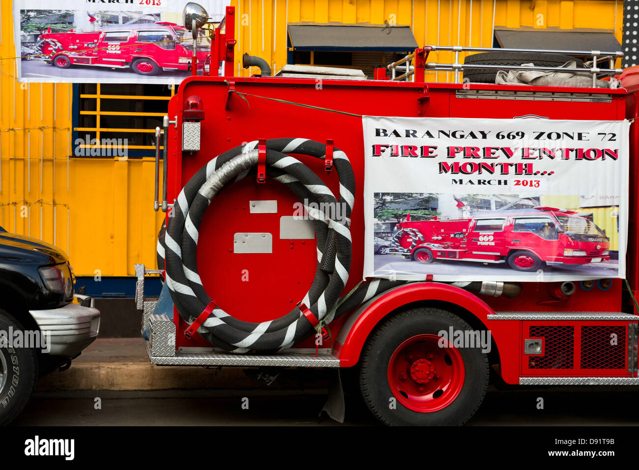 Fire Truck in Manila, Philippines Stock Photo - Alamy