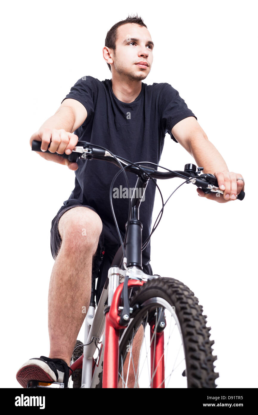 Man and bicycle hi-res stock photography and images - Alamy