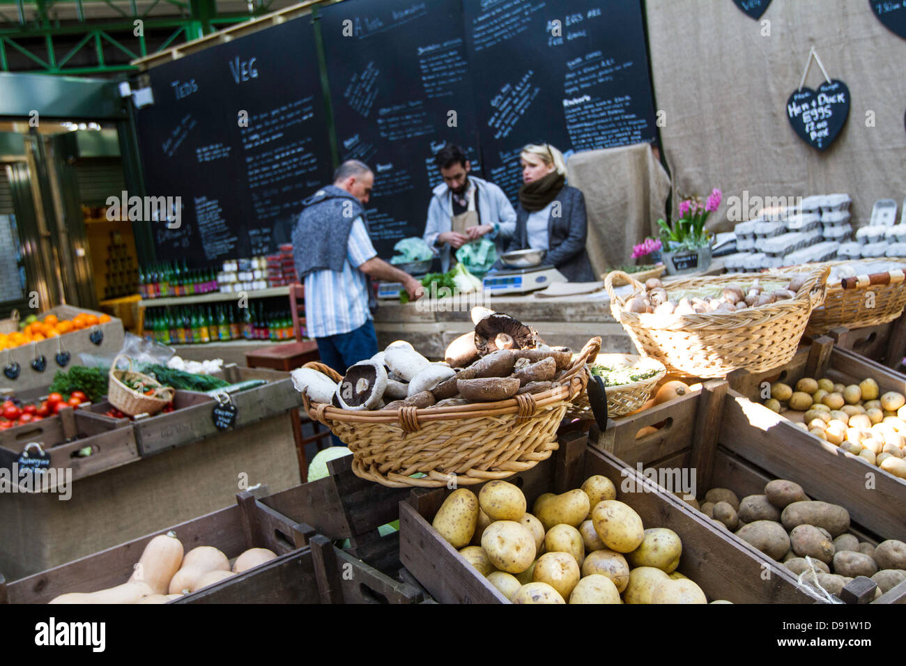 Fruits vegetables borough market london hi-res stock photography and ...