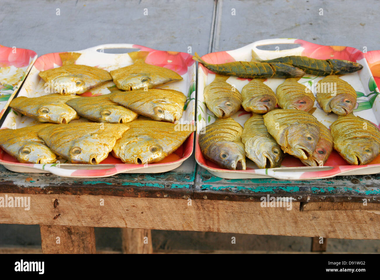 Fresh sea fish marinated in spices, Saint Martin Island, Bangladesh ...