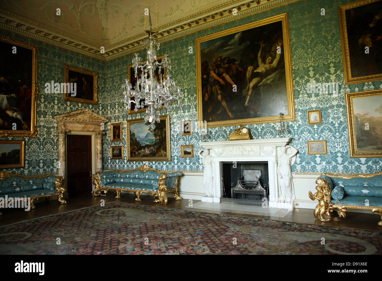 Interior of Kedleston Hall Stock Photo - Alamy