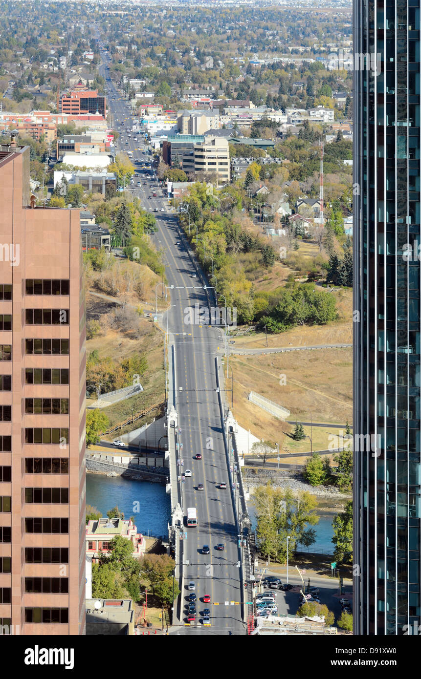Calgary, Canada - October 7th, 2012: View of Calgary city from Calgary ...