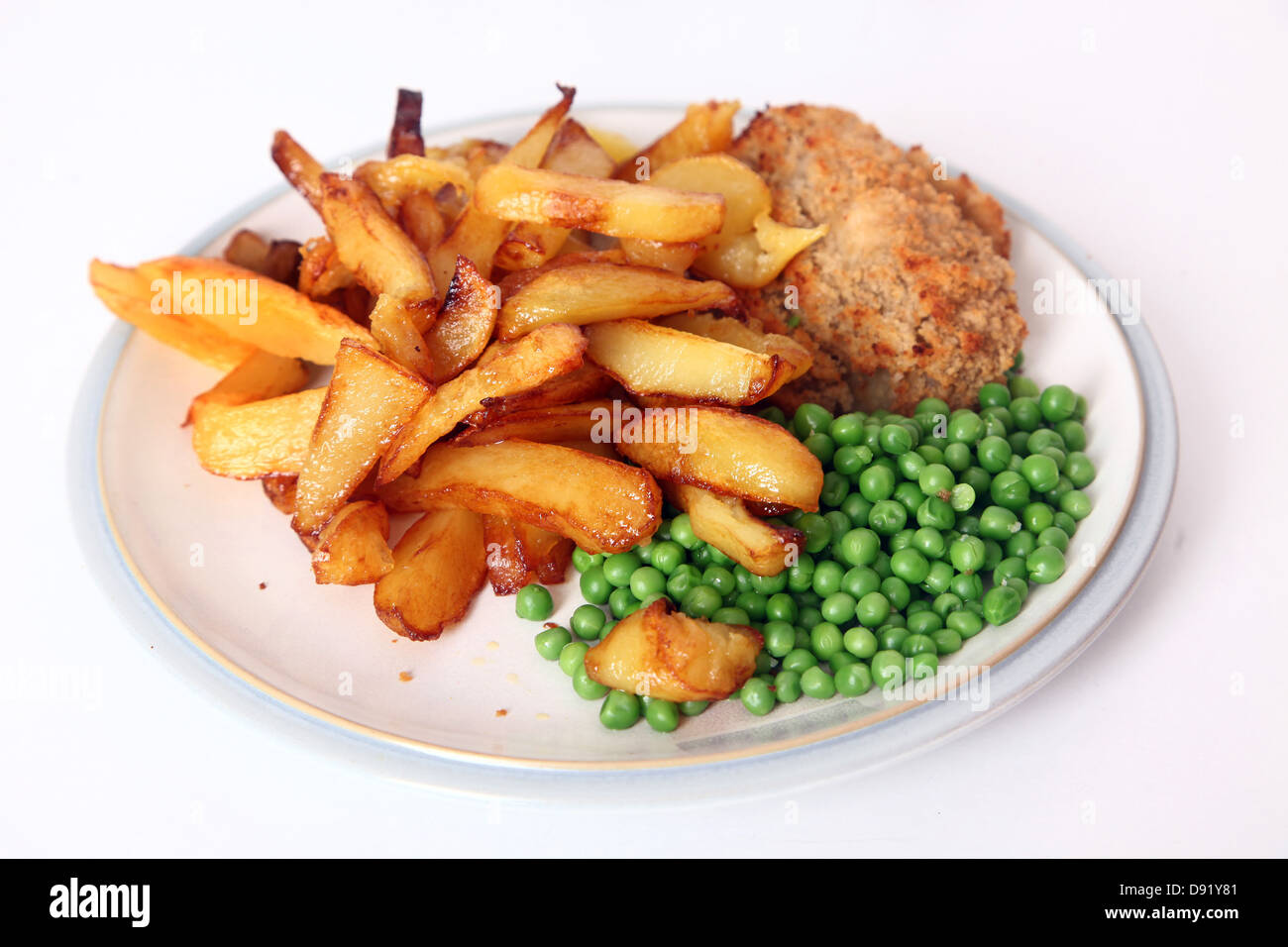 Traditional home made English Fish and Chip supper, March 2013 Stock ...