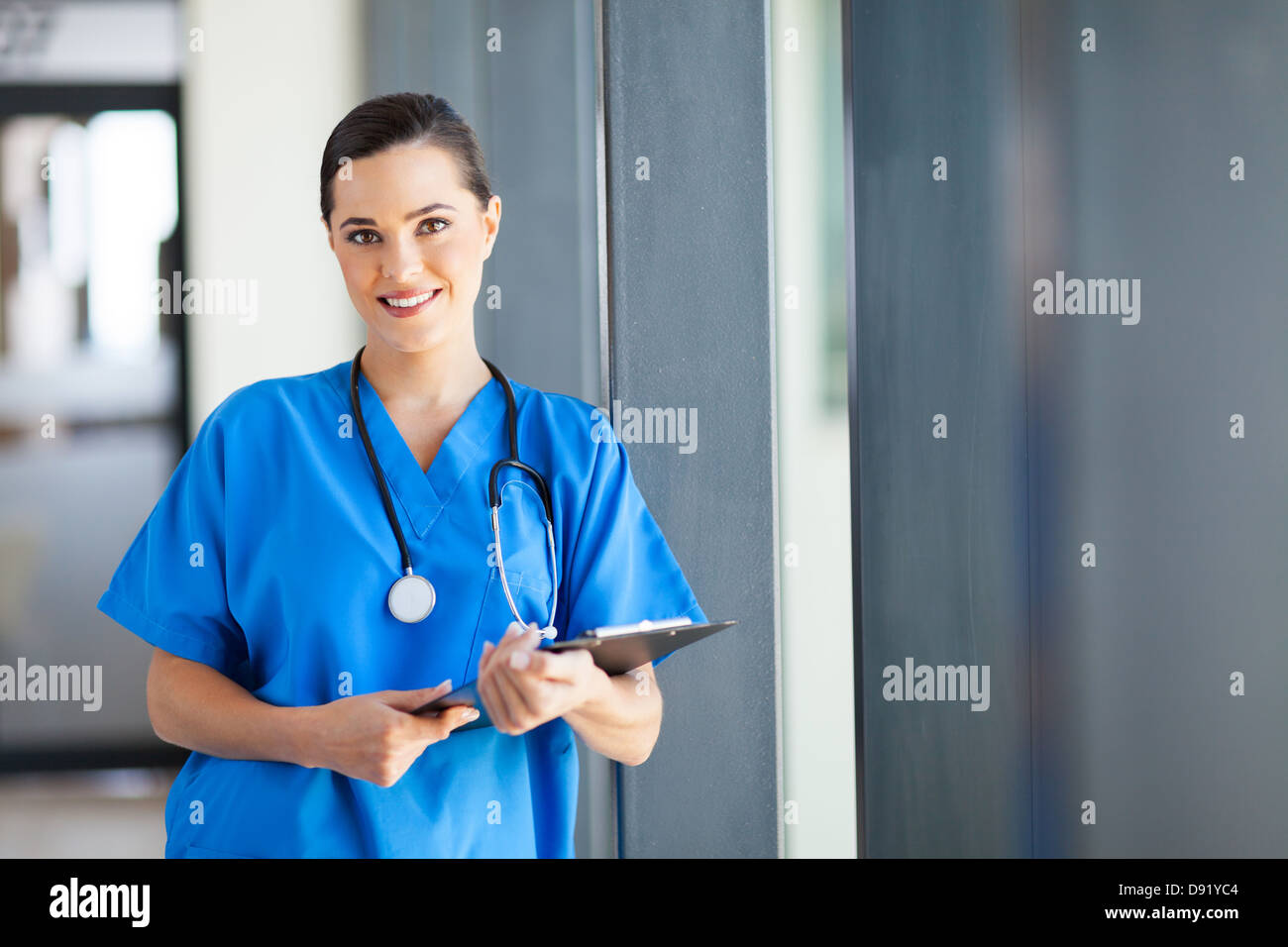 beautiful nurse portrait in hospital Stock Photo - Alamy