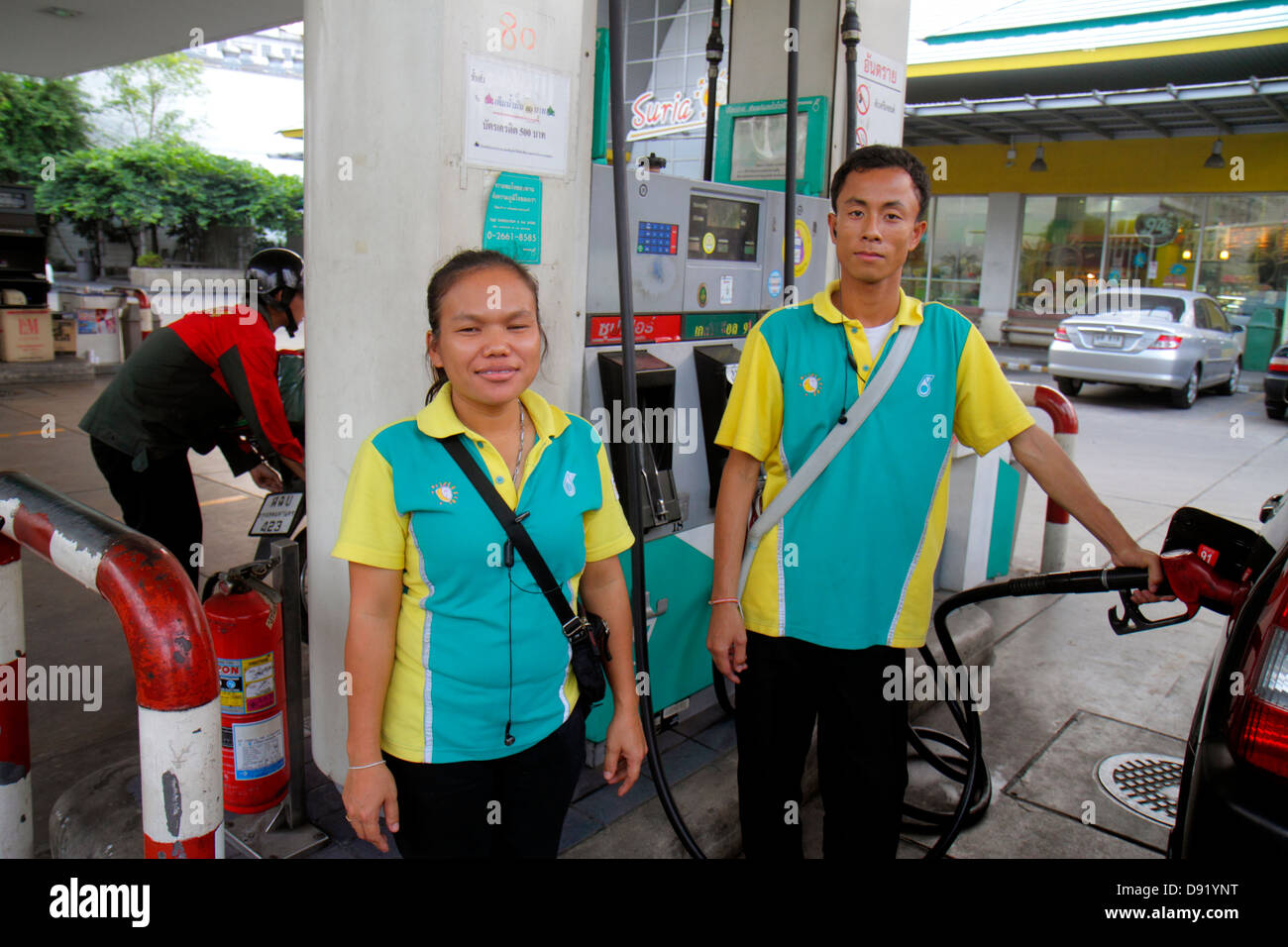 Bangkok Thailand,Thai,Pom Prap Sattru Phai,Lan Luang Road,Petronas,petrol,gas station,Asian ...