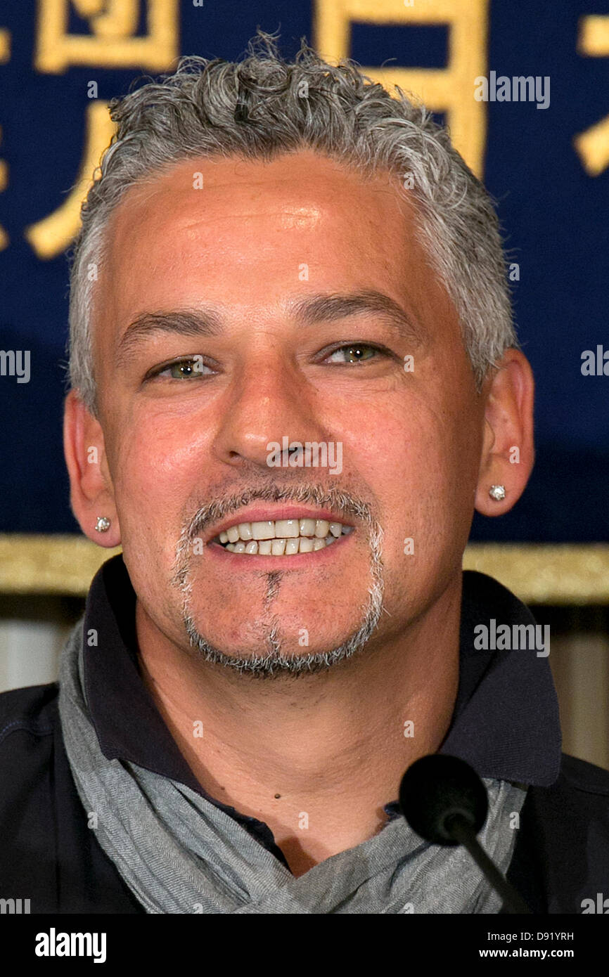Tokyo, Japan - Roberto Baggio, Italian Soccer Legend, speaks about the ...