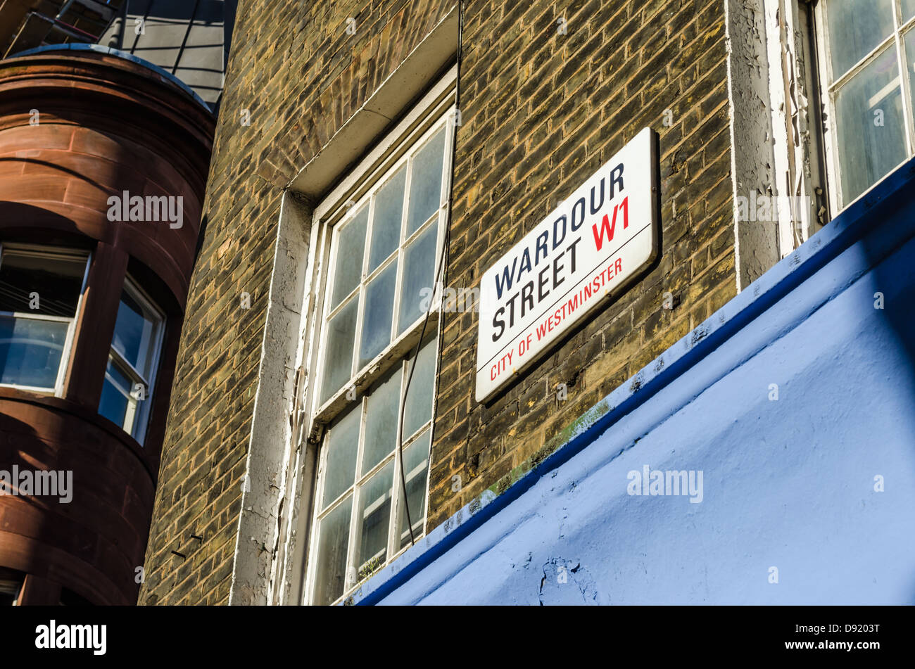 Wardour Street sign. London, England Stock Photo - Alamy