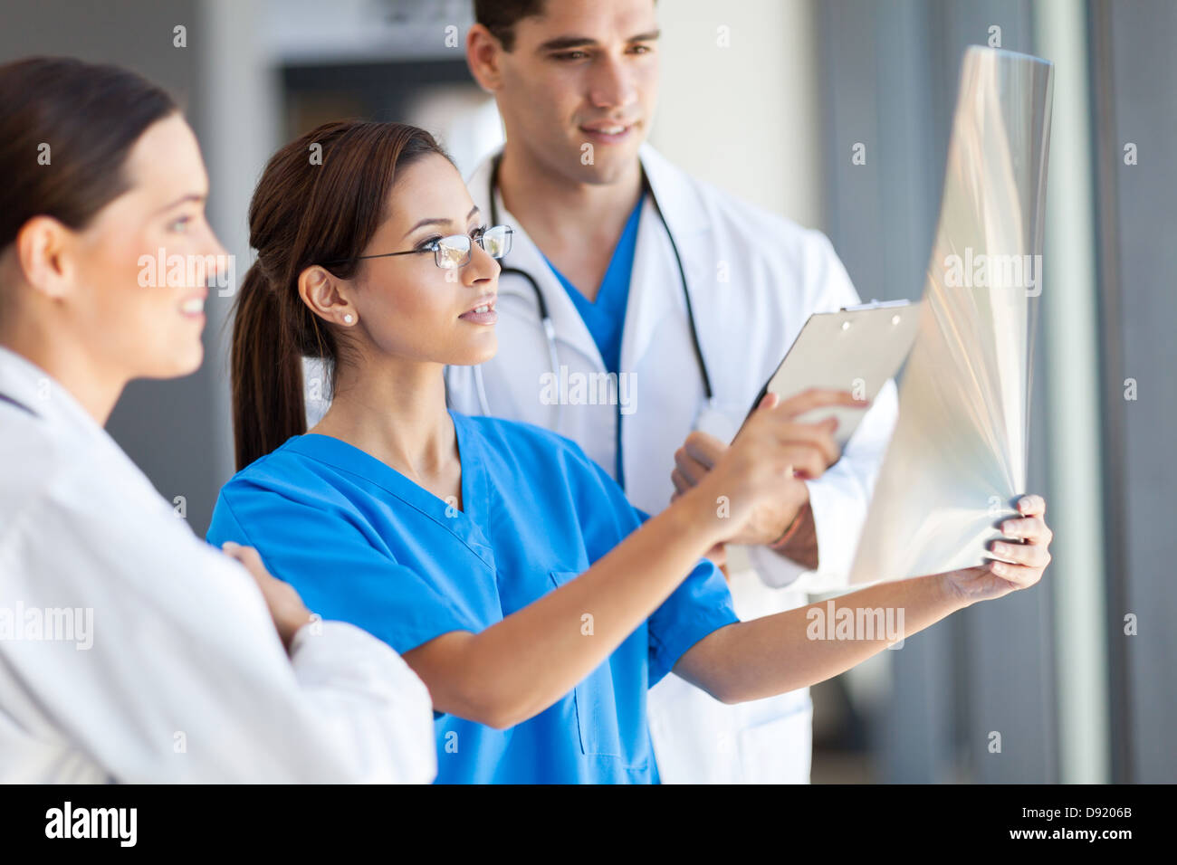 group of medical workers working together in hospital Stock Photo - Alamy