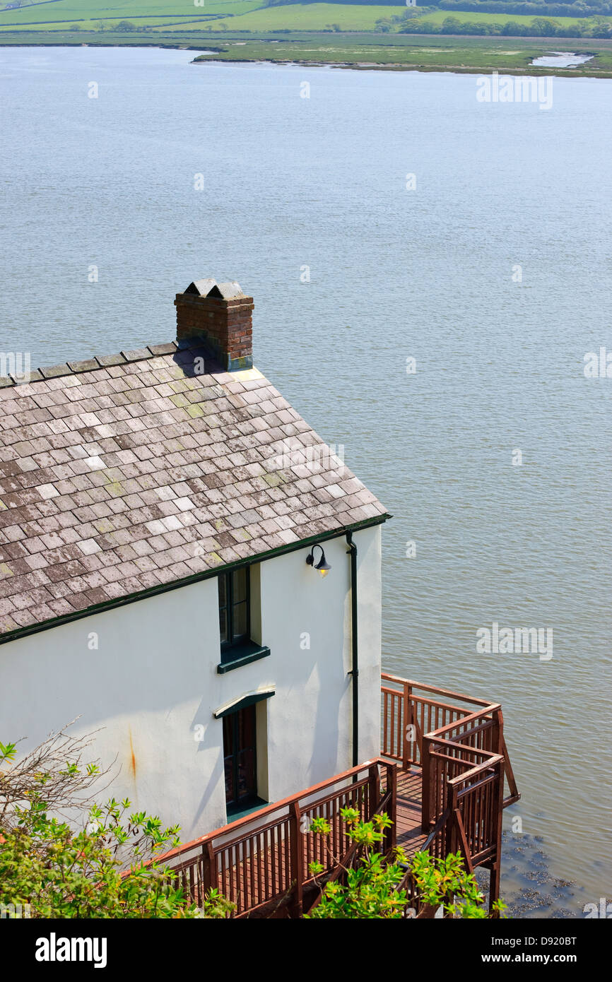 Dylan Thomas Boathouse Laugharne Carmarthenshire Wales Stock Photo - Alamy