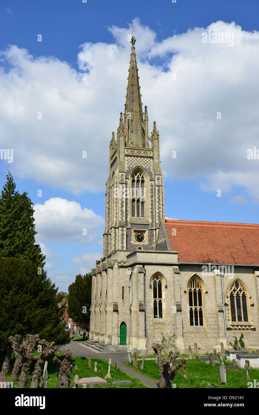 All Saints Church from Marlow Suspension Bridge, Marlow ...