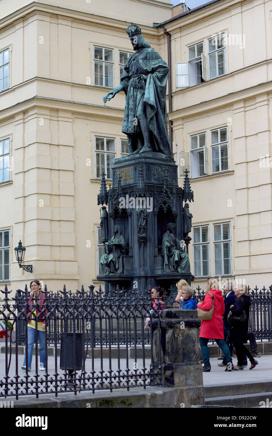 Prague Monument of the Emperor Charles the Fourth Stock Photo - Alamy