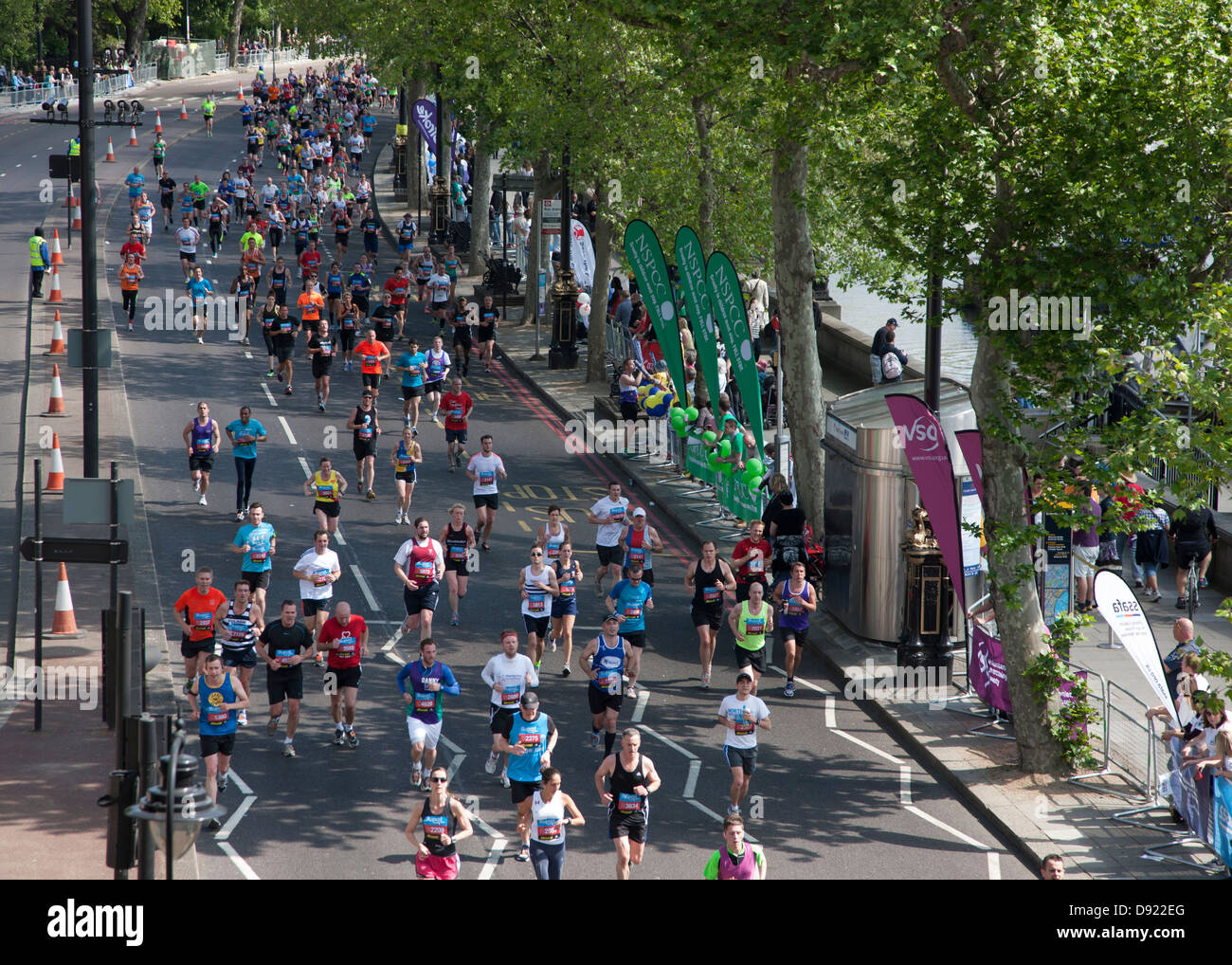 Street Marathon in London Stock Photo - Alamy