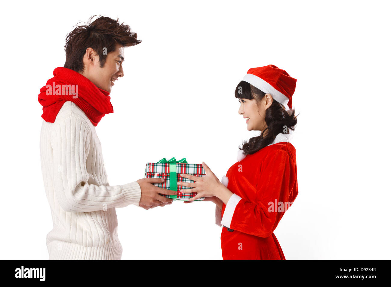 Passing out gifts hi-res stock photography and images - Alamy