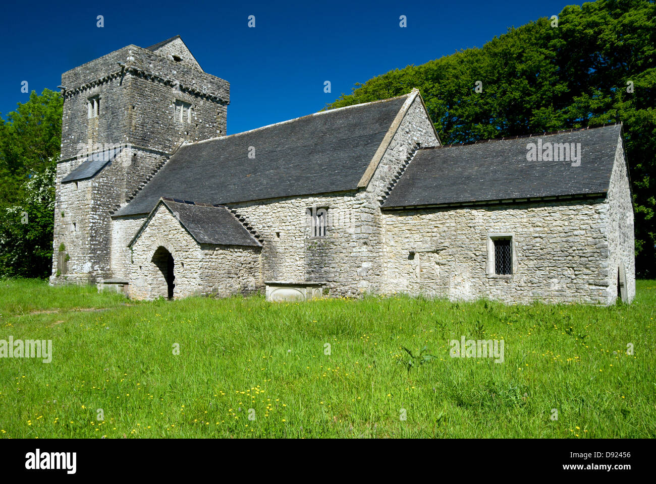 Llanfrynach Church, Cowbridge, Vale of Glamorgan, South Wales, UK Stock ...