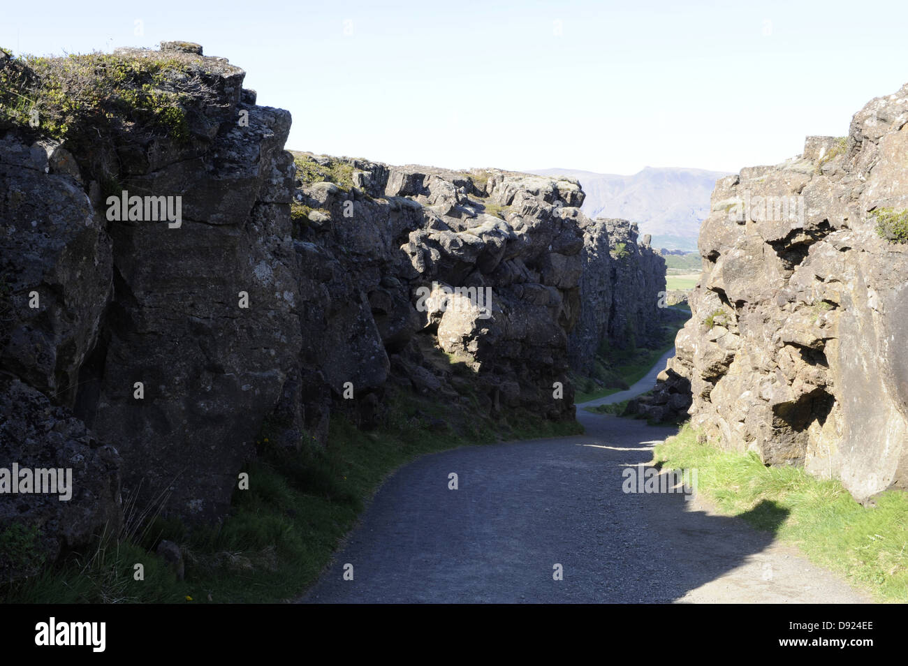 almannagjá, þingvellir national park, southwest iceland, may/june 2010 ...