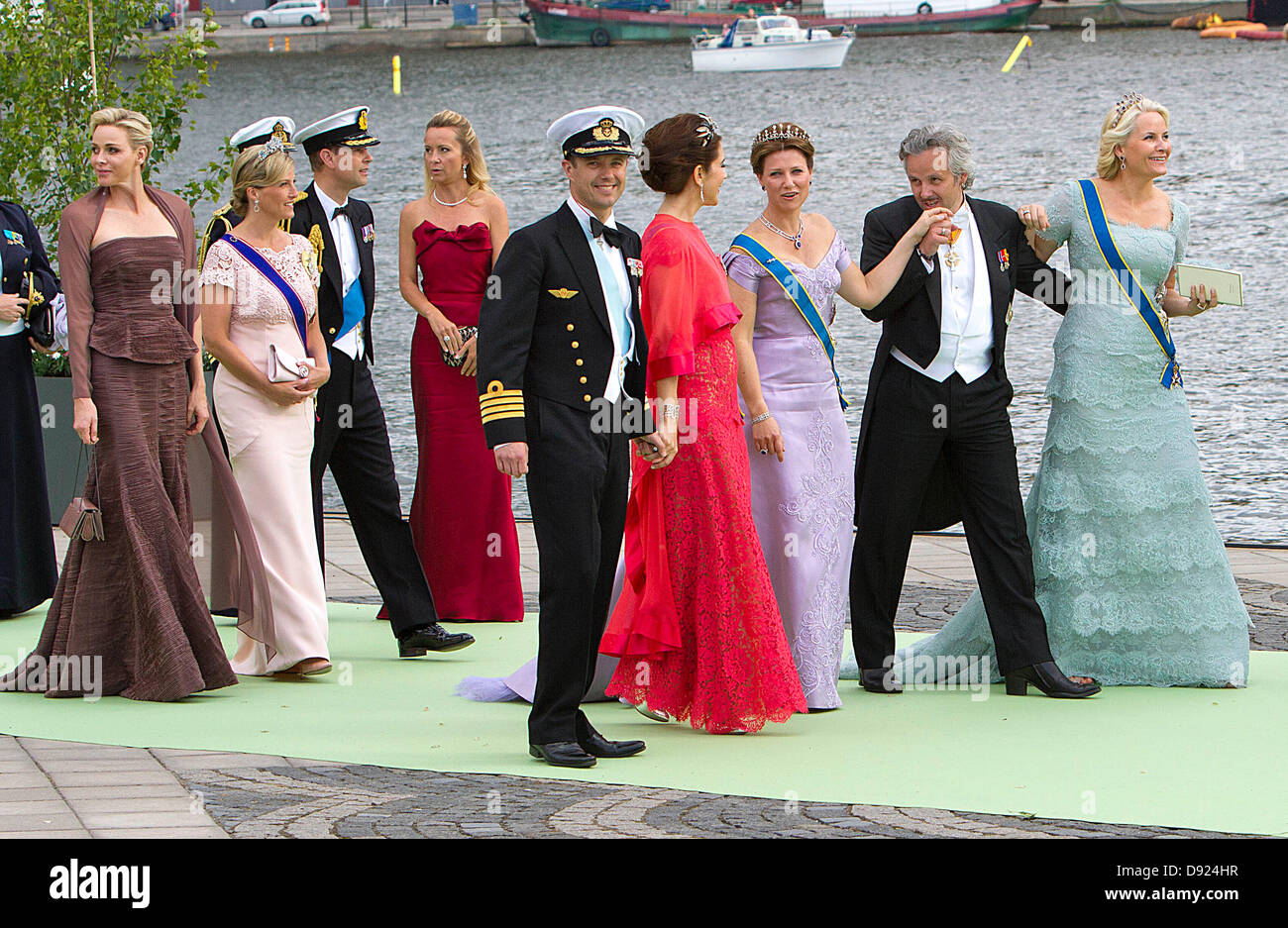Stockholm, Sweden. 8th June, 2013. Princess Charlene of Monaco, Prince ...
