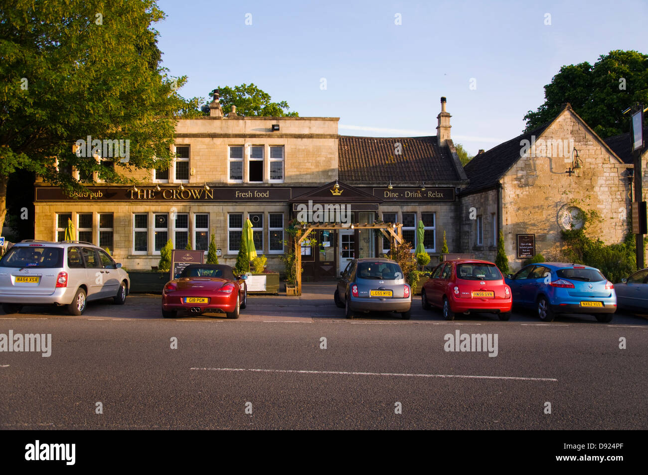 The Crown public house on Bathford Hill in Bathford Somerset Stock ...