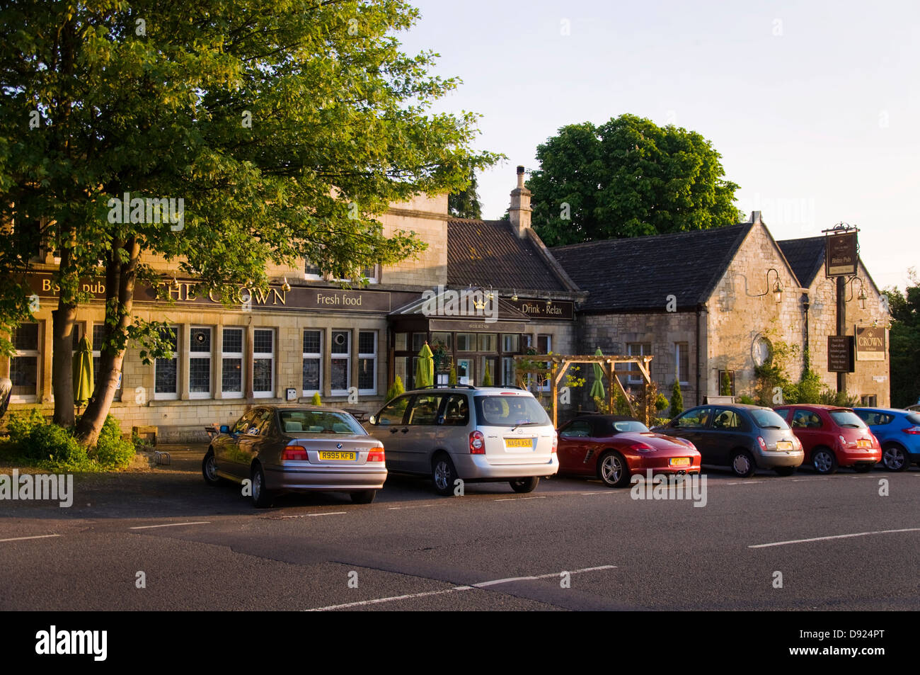 The Crown public house on Bathford Hill in Bathford Somerset Stock ...