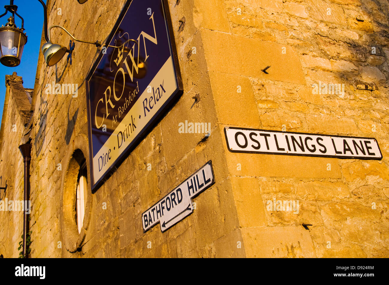 The Crown public house on Bathford Hill in Bathford Somerset Stock ...