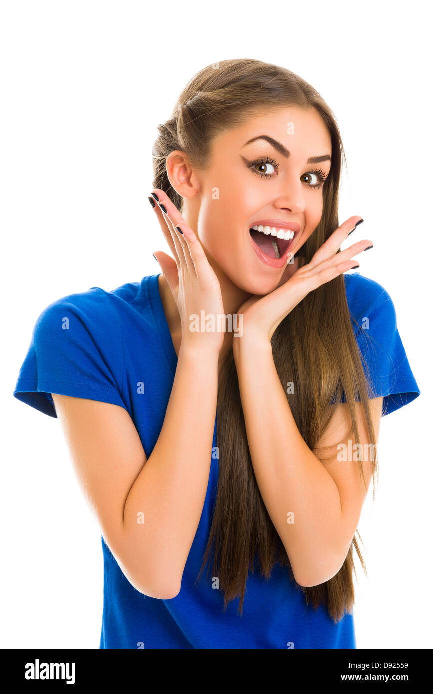 Very excited face hi-res stock photography and images - Alamy