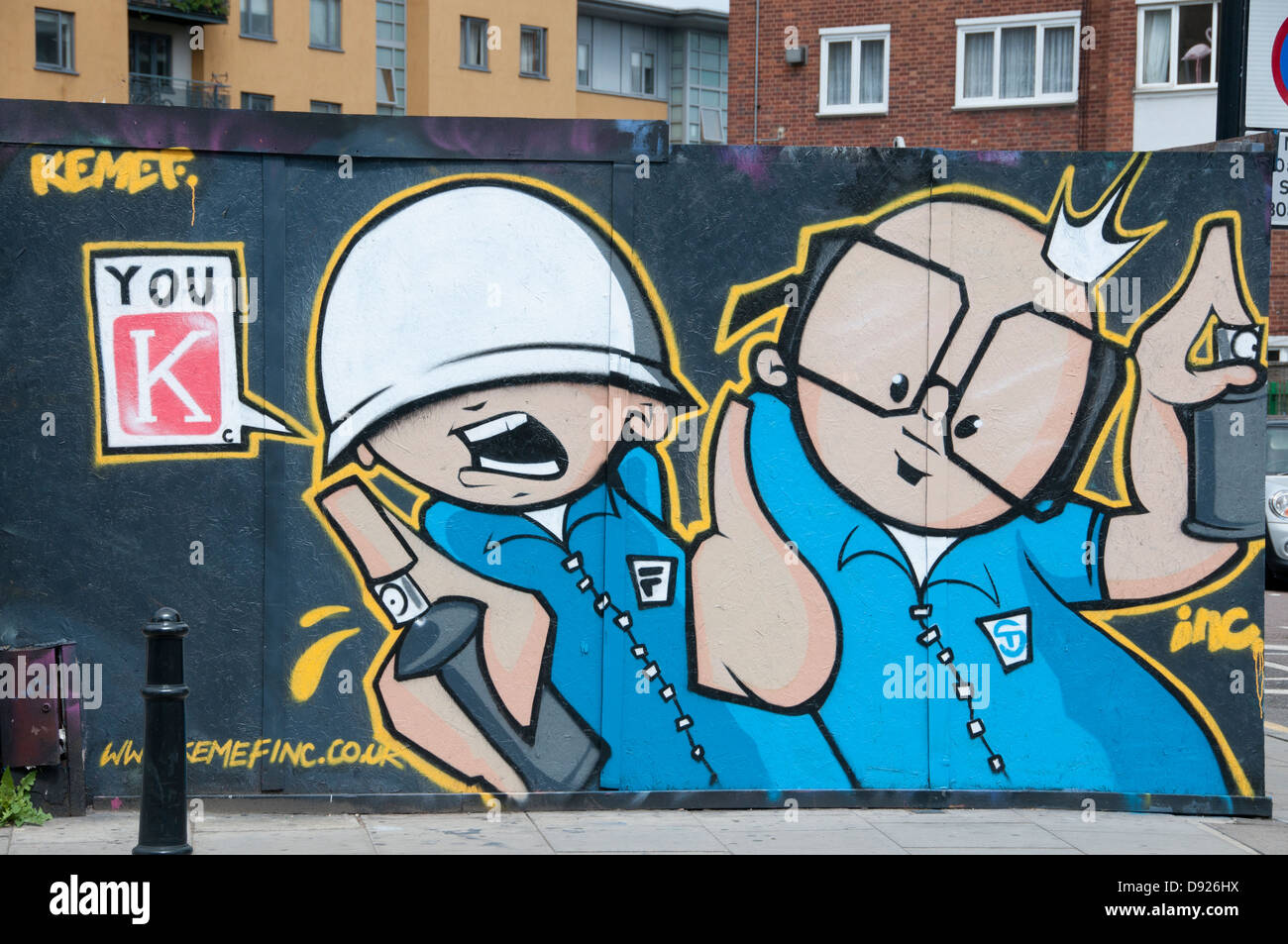 Graffiti, street art, Hackney Road, London Stock Photo - Alamy