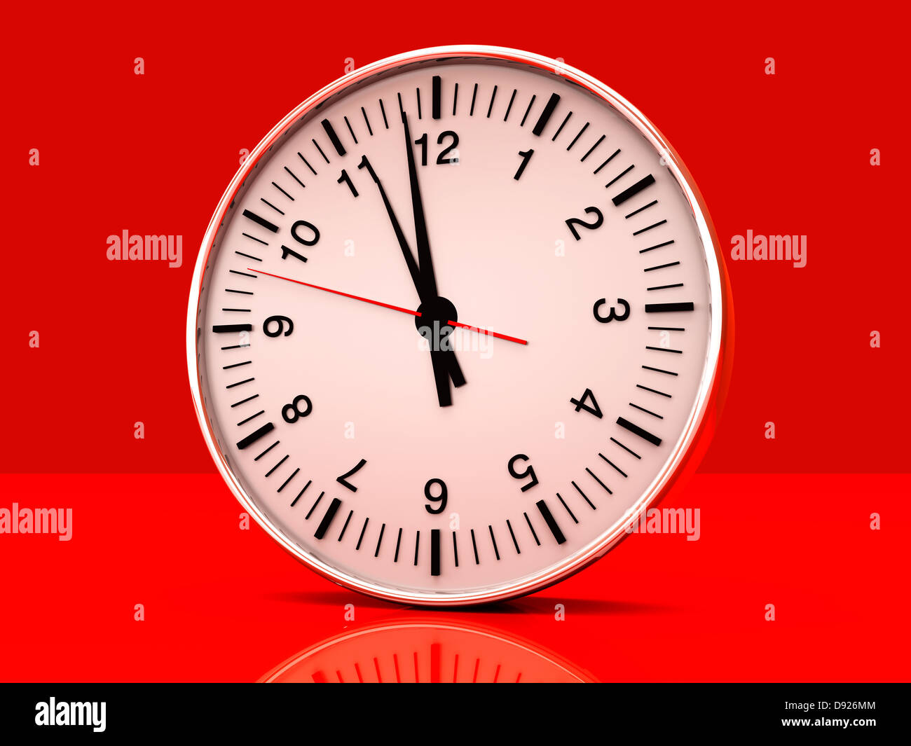 A Clock. 3D rendered Illustration Stock Photo - Alamy