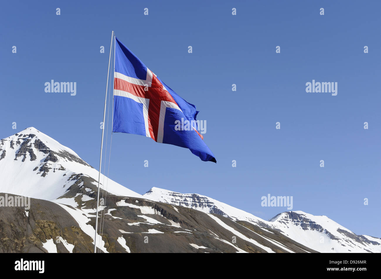 Flag of the iceland hi-res stock photography and images - Alamy